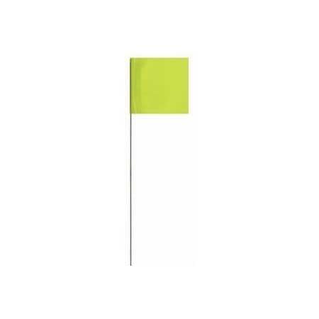 Swanson Tool Co Flm15100 15 in. Lime Glo Stake Flags, 100PK HV702180027 | Zoro